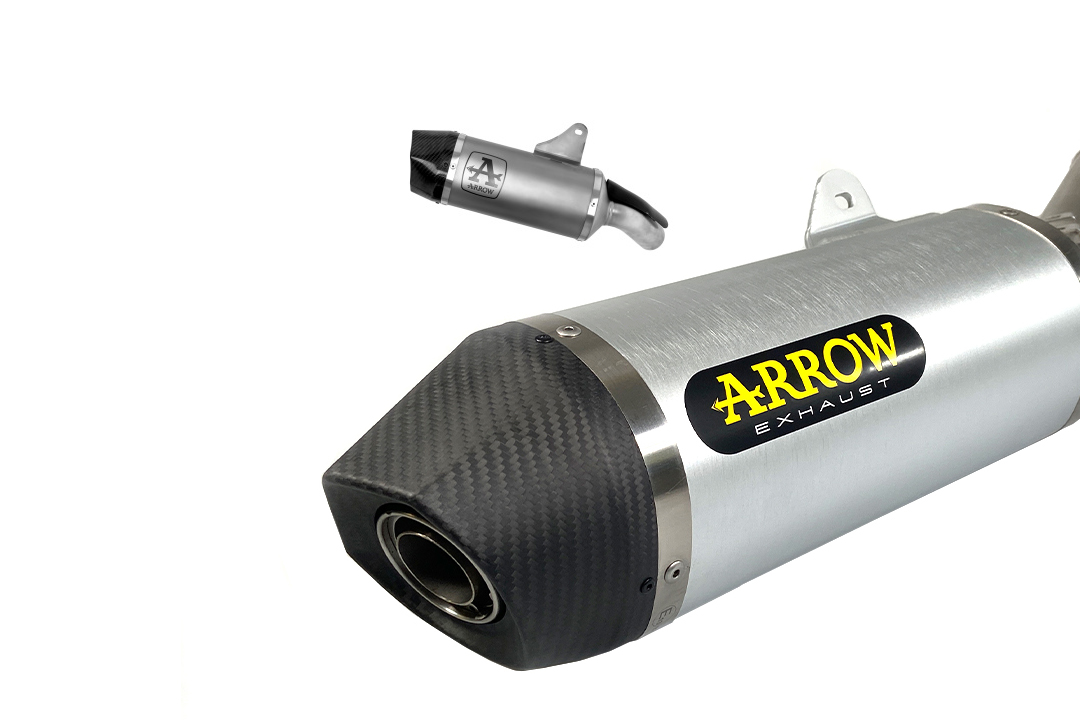 ARROW Auspuff INDY RACE Aluminium für Moto Guzzi V100 Mandello ...