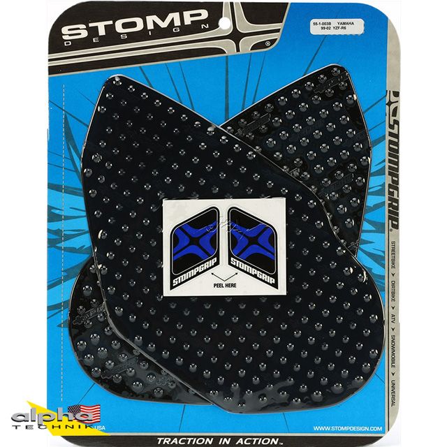 Stompgrip schwarz, Volcano, für Yamaha YZF-R6, 1999-2002 | SG-55-10-0003-B